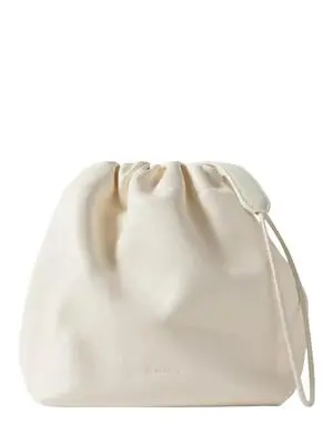 JIL SANDER Leather Shoulder Bag - Off-white