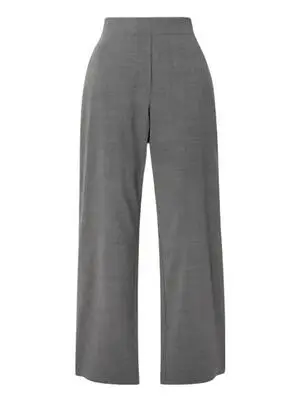 LESET Jane Stretch-wool Straight-leg Pants - Gray