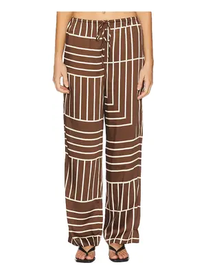 Rails Rails Damani Trousers Brown Line Art