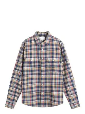 ADSUM Classic Plaid Work Shirt - Blue