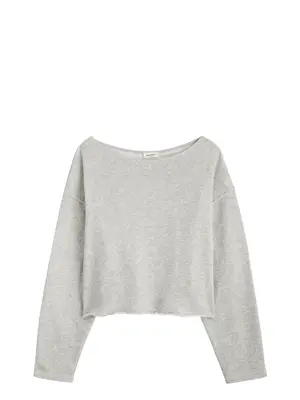 American Vintage Kodytown Cotton Sweatshirt - Light Grey