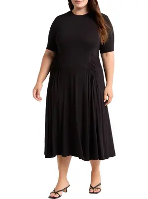 Universal Standard Devi Liquid Jersey Dress Black