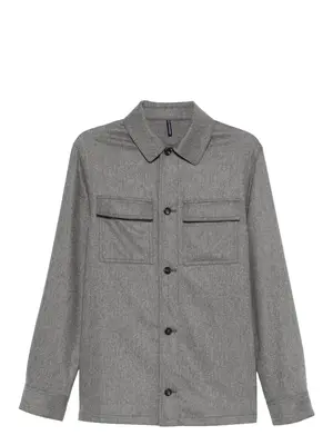Incotex Mélange-effect Shirt - Grey