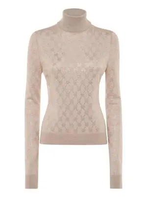 Philipp Plein Monogram Crystal-embellished Sweater - Neutrals