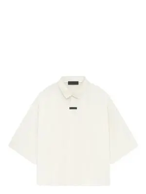 Fear Of God Essentials Pique Cropped Polo Shirt - Shell