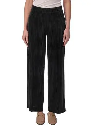 CAPSULE 121 Velvet Knit Wide Leg Pants - Black