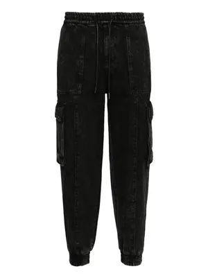 JUUN.J Cargo Tapered Jeans - Black