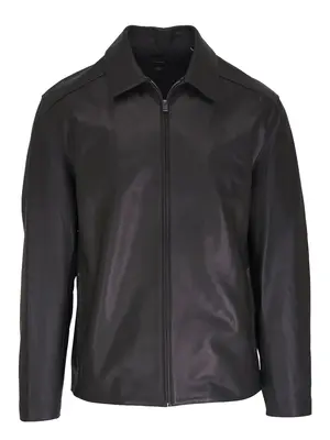 Vince Leather Jacket - Black