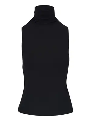 VINCE Vince High Neck Sleeveless Top