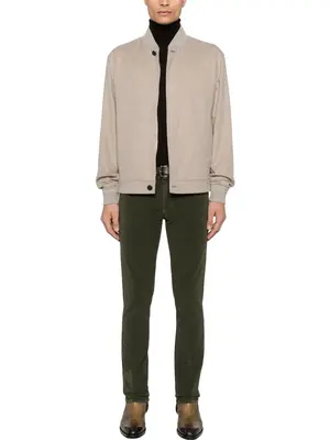 Zegna Oasi Cashmere Bomber Jacket - Neutrals