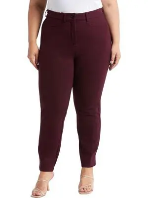 Universal Standard Universal Standard Ponte Cigarette Pants Black Cherry