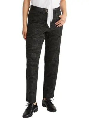 Universal Standard Universal Standard Ponte Cigarette Pants Dark Green Houndstooth