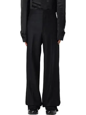 JIL SANDER Tailored Wide Leg Trousers - Black