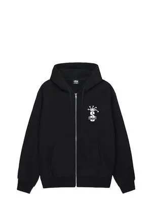 StÜssy Crown Band Zip Hoodie - Black