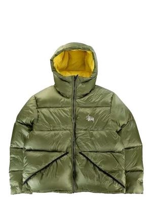StÜssy Down Micro Ripstop Parka - Olive
