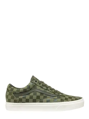 VANS Old Skool Checkerboard Sneakers - Green