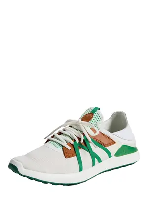 Olukai Manele Golf Sneakers - White/bamboo