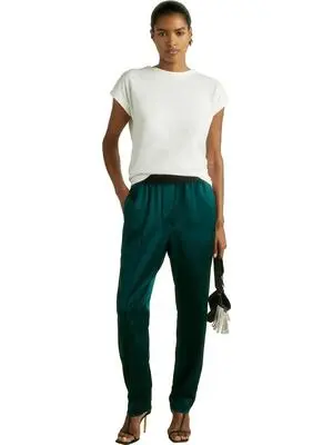 REISS Reiss Elea Satin Tapered Trousers