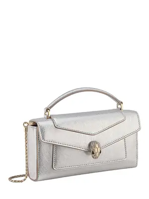 BVLGARI Bvlgari Serpenti Forever Cross-Body Bag Silver