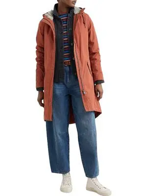 SEASALT CORNWALL Plant Hunter Waterproof Hooded Coat - Hazel