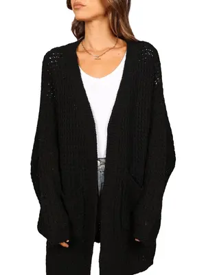 PETAL & PUP Petal & Pup Leyonie Long Cardigan Black