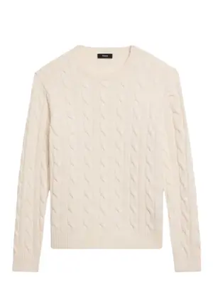 Theory-Wool-cashmere Cable Sweater