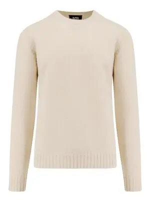Alpha Studio Cashmere Sweater - White