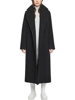 HISO Harper Wool-blend Maxi Coat - Black
