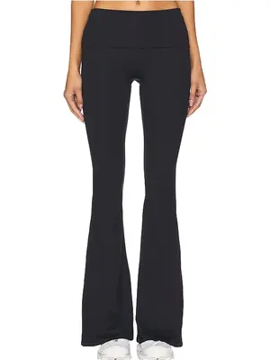 WELLBEING + BEINGWELL Flowwell Callista Foldover Pant - Black