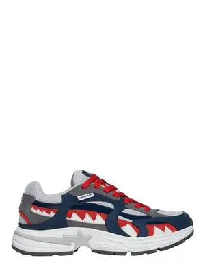 BAPE A Bathing Ape Shark Sta Sneakers White/grey/blue