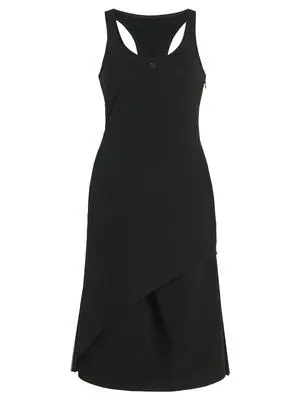 COURREGES Infinity Pleats Crepe Midi Dress