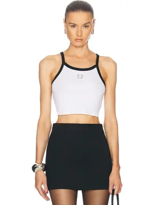 Givenchy Cropped Tank Top - White