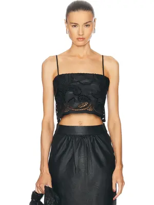 Johanna Ortiz Seduccion Lunar Top - Black