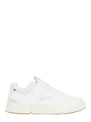 On On The Roger Clubhouse Sneaker White & Flamingo