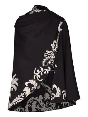 Johanna Ortiz Interior Voyages Crepe Cape - Black,white