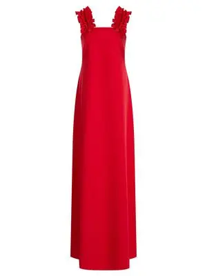 GRETA CONSTANTINE Oany Embroidered Maxi Dress - Red