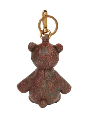 Etro Bear Charm Keychain - Brown