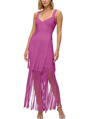 Herve Leger The Vivienne Gown - Azalea