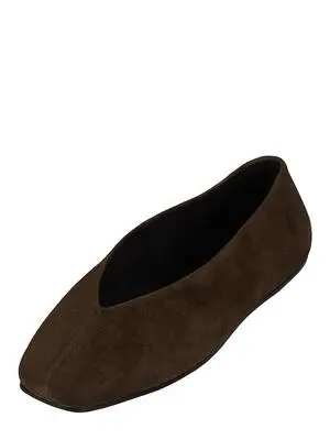 Jeffrey Campbell Fathom Ballet Flats - Brown Suede