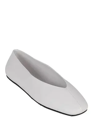 Jeffrey Campbell Fathom Ballet Flats - White