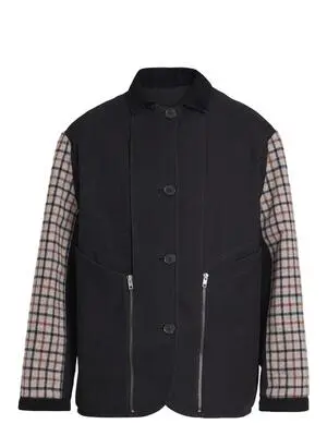 MAISON MARGIELA Wool & Cotton Button-up Coat