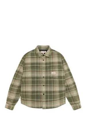 StÜssy Heavy Washed Plaid Shirt - Green