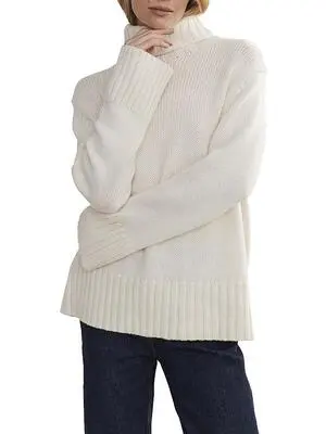 Jenni Kayne Cashmere Turtleneck Sweater Ivory