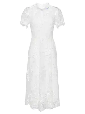 MACGRAW Macgraw Porcelain Lace Overlay Dress