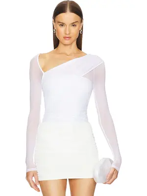 MICHAEL COSTELLO X Mamie Bodysuit - White