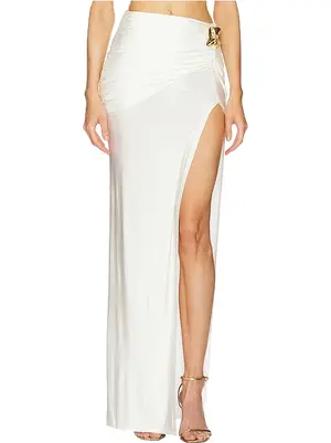 MICHAEL COSTELLO Magnolia Maxi Skirt - Ivory