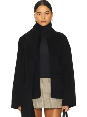 Rue Sophie Jardin Scarf Jacket - Black