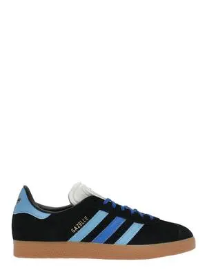 Adidas Gazelle Lace Up Sneakers - Core Black/blue/light Blue