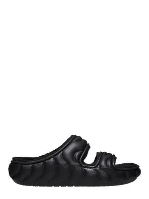 CROCS Classic Cozzzy Overpuff Sandal - Black