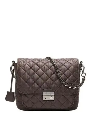 Mz Wallace Crosby Lock Medium Crossbody - Espresso/gunmetal